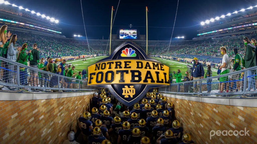 Peacock to stream exclusive Notre Dame football game this fall ...