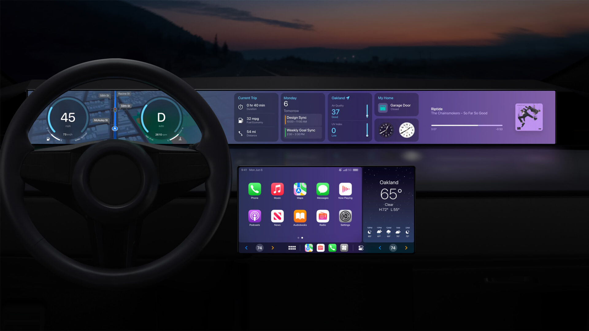 Apple Reveals Next-Gen of CarPlay with Climate Control, Speedometer