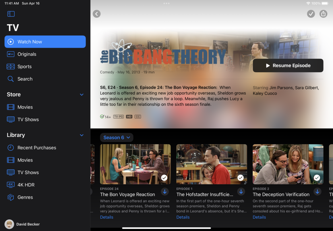 How to see complete series of shows season-by-season in the Apple TV app