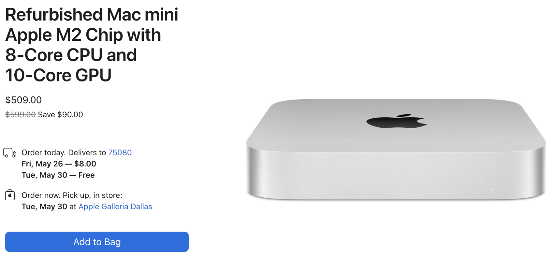 M2 Mac mini Now Available at Apple Certified Refurbished