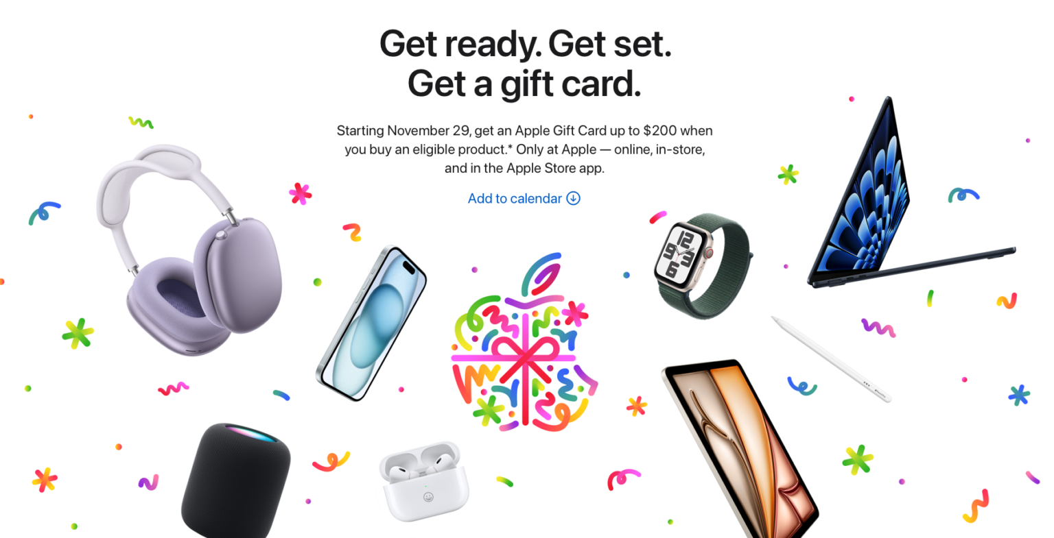 Apple announces annual Apple Store Shopping Event with up to $200 Apple ...