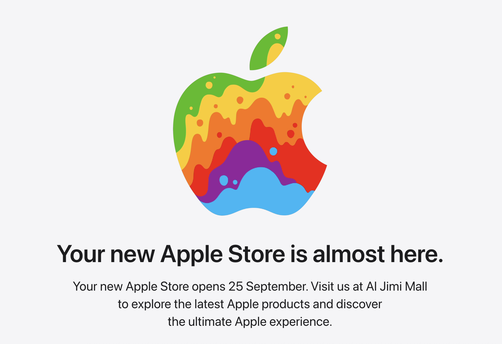 Apple Al Jimi Mall opens Sept 25: Fifth Apple Store in UAE