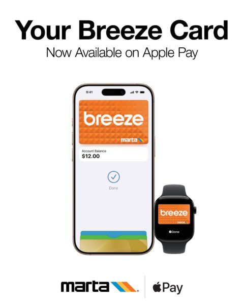 Apple Wallet Now Supports Atlanta’s MARTA Breeze Card